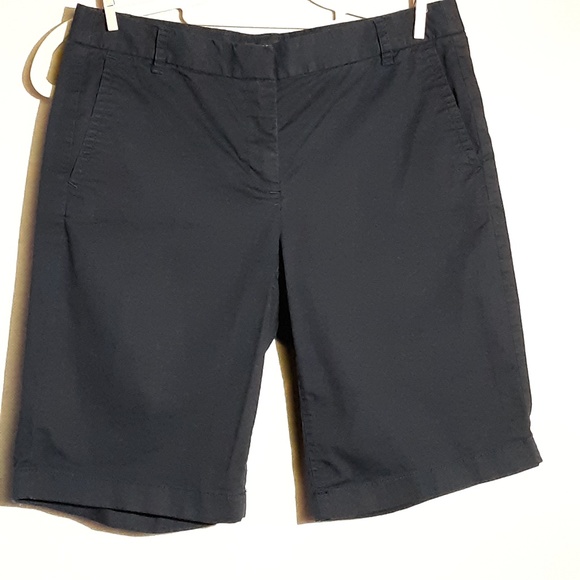 J Crew Shorts J Crew Walking Shorts Womens 2 Navy Cotton Stretch